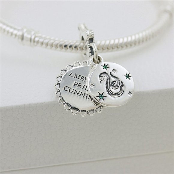 Pandora | Jewelry | Harry Potter Slytherin Dangle Charm | Poshmark